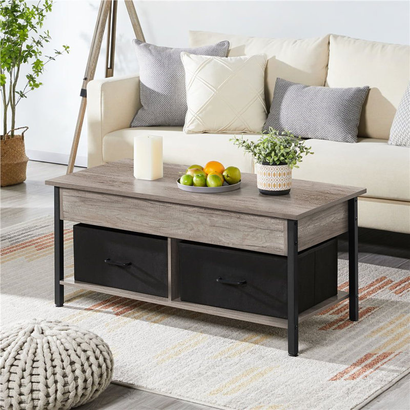 Storage baskets under coffee table store
